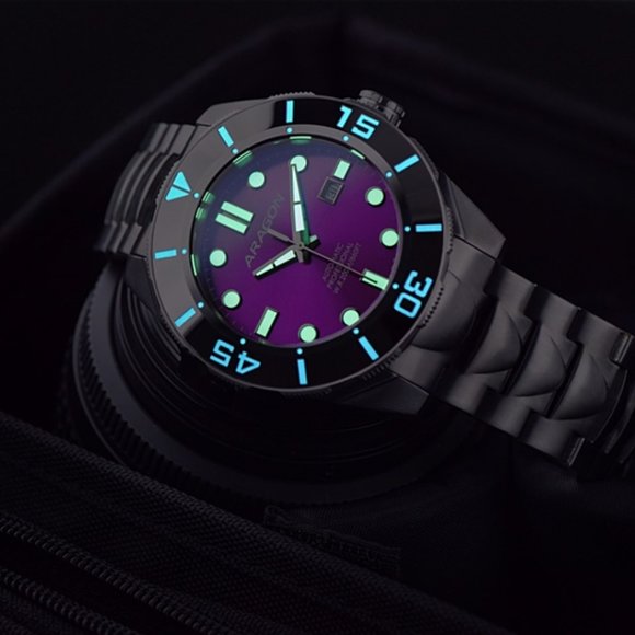 Aragon | Accessories | Aragon Tungsten Bezel Swiss Automatic Watch ...